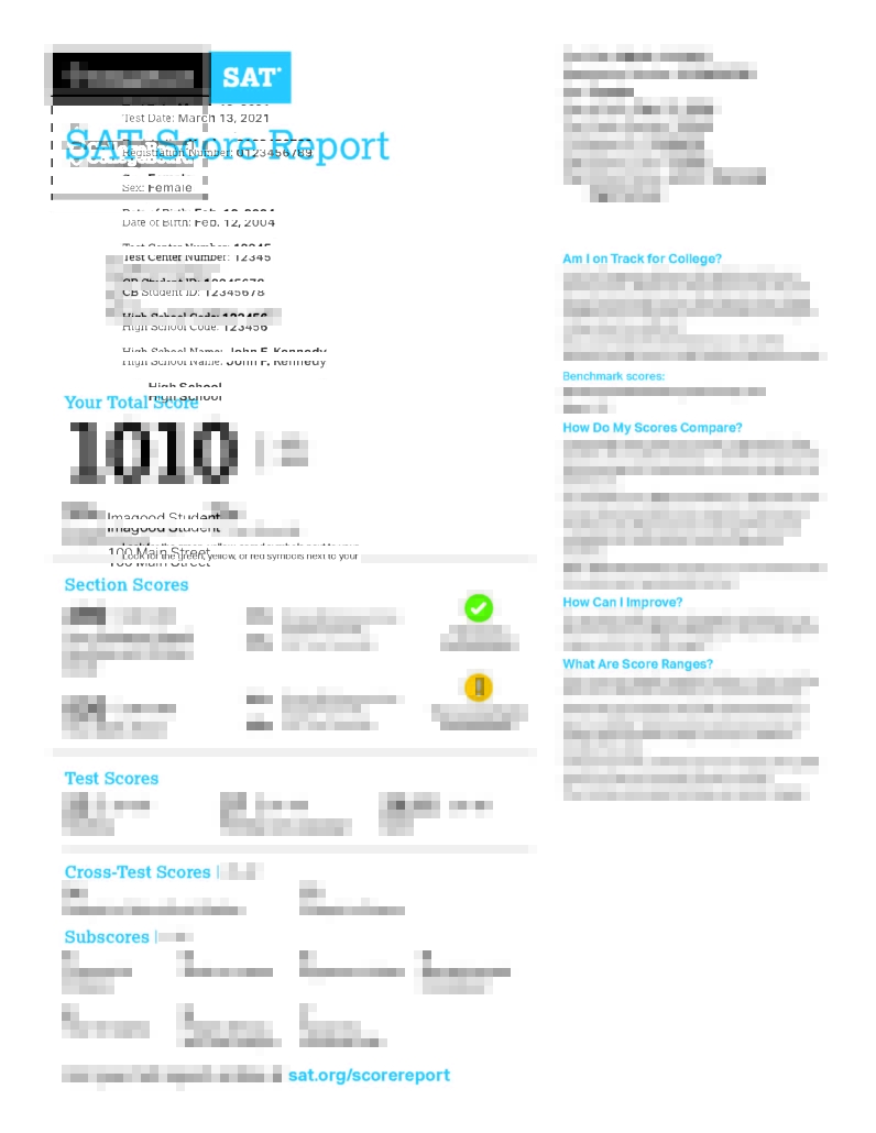 Understanding Your SAT Score Report | C2 Education